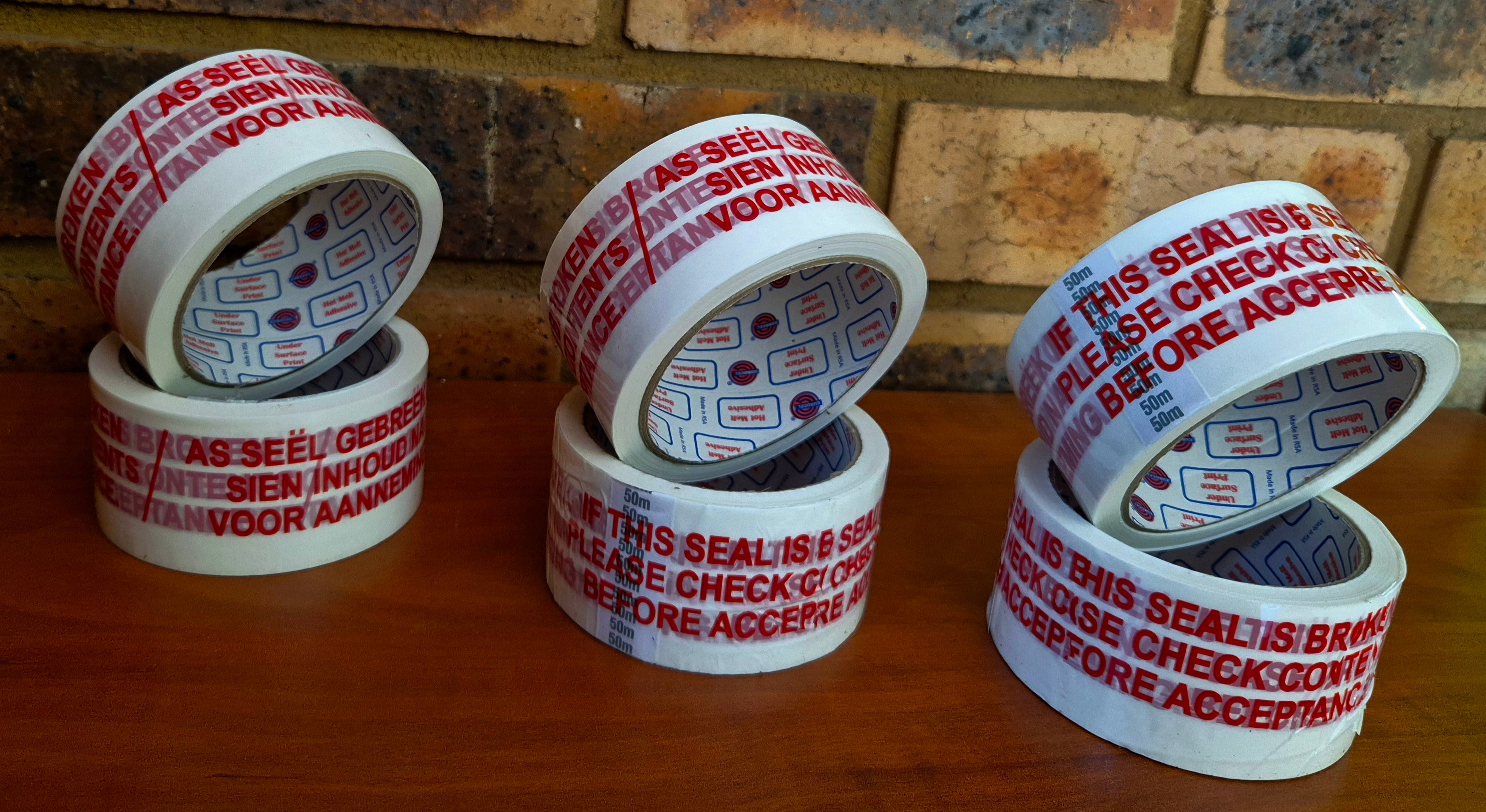 Security Tape 48mm x 50m (6rolls) – Allboxesonline